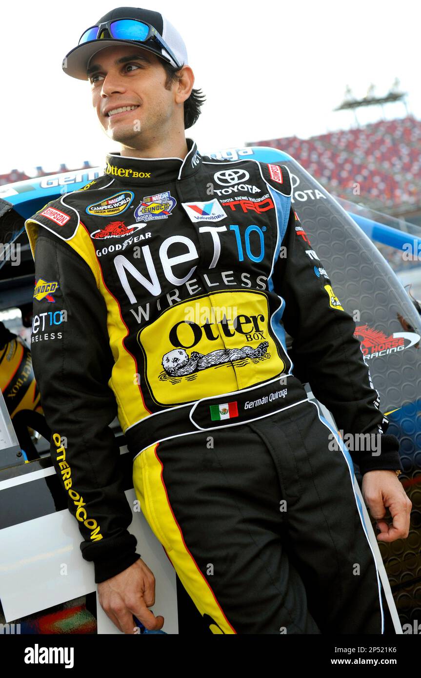 German Quiroga Jr during qualifying for the NASCAR Truck Series auto ...