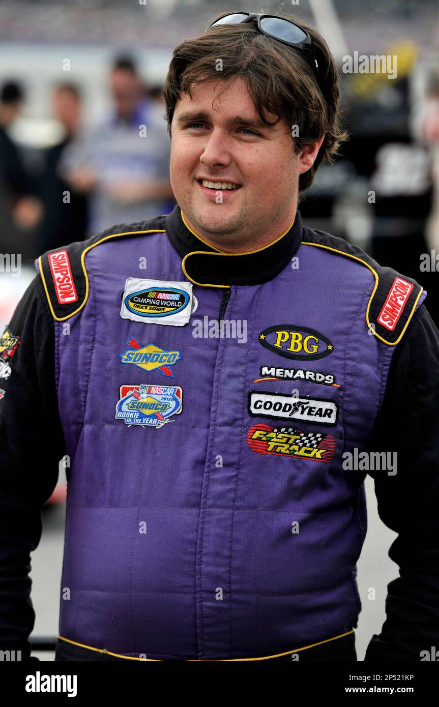 Bryan Silas during qualifying for the NASCAR Truck Series auto race ...