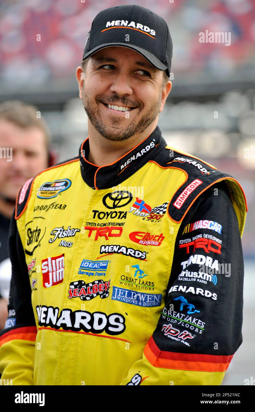 Matt Crafton during qualifying for the NASCAR Truck Series auto race ...
