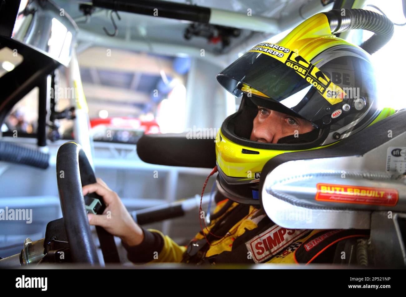 Matt Crafton during practice for the NASCAR Truck Series auto race Fred ...