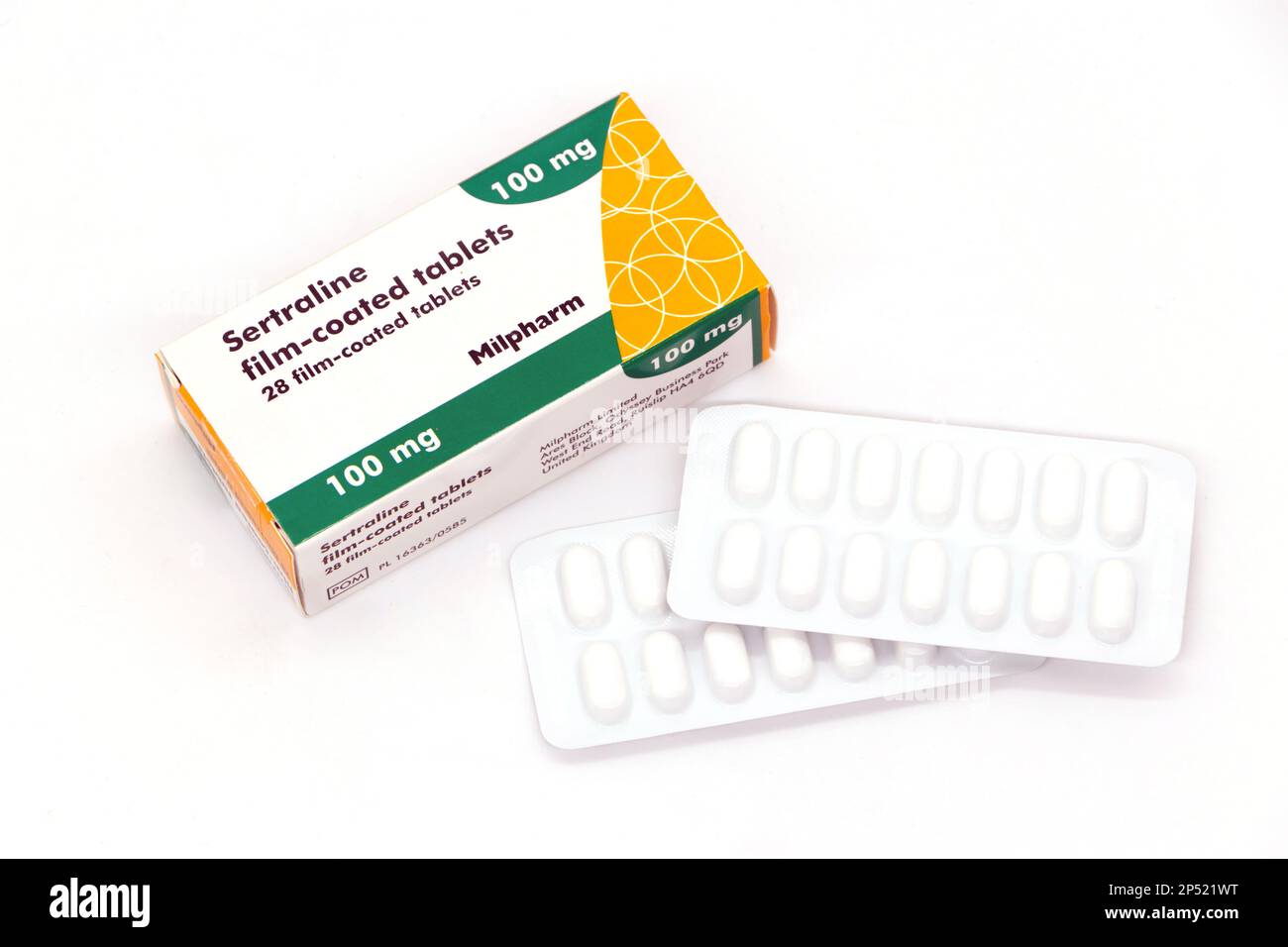box of sertraline 100mg film coated tablets pills drug used to treat ... box of sertraline 100mg film coated tablets pills drug used to treat ...