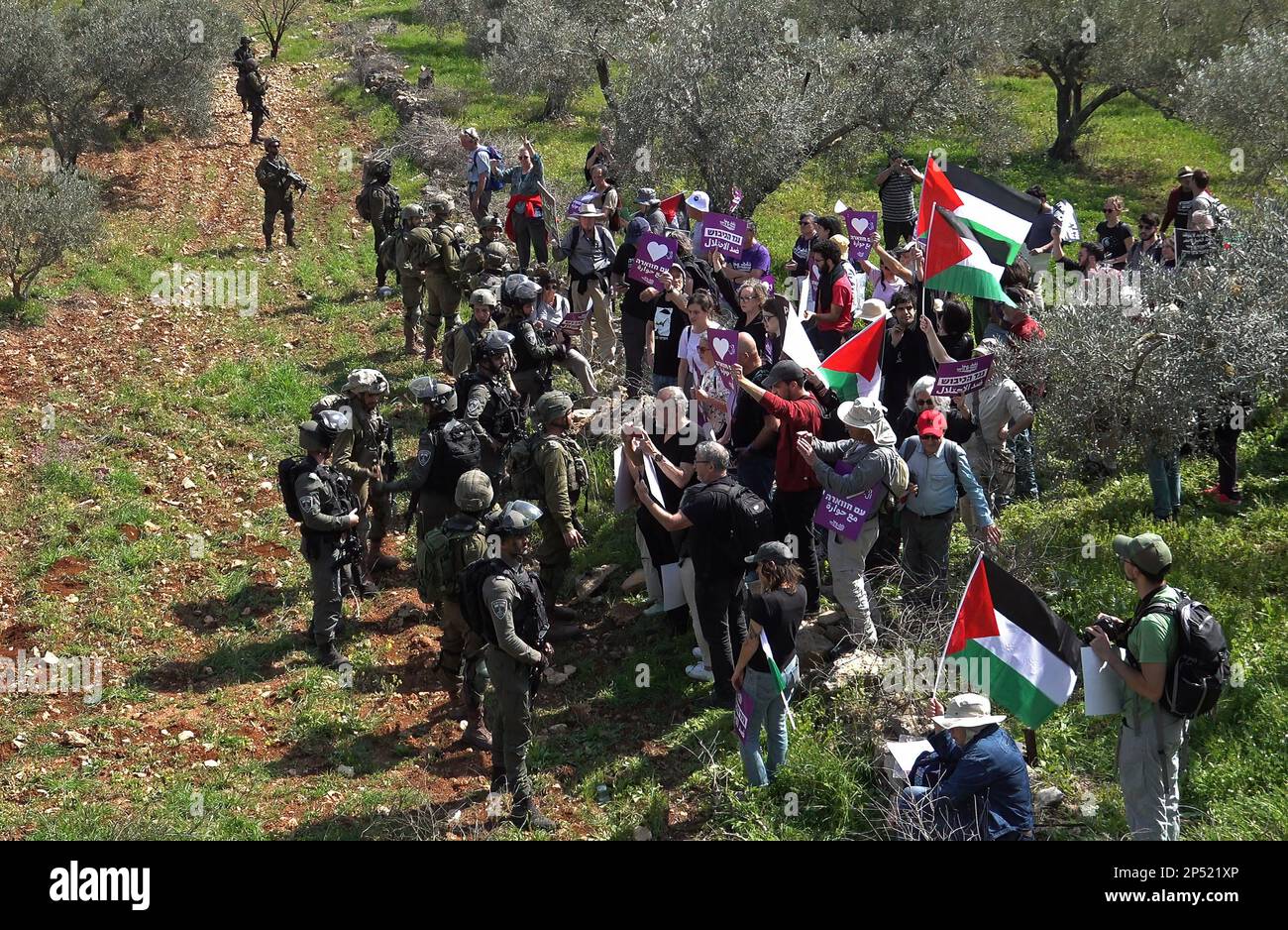 Huwara protest hi-res stock photography and images - Alamy