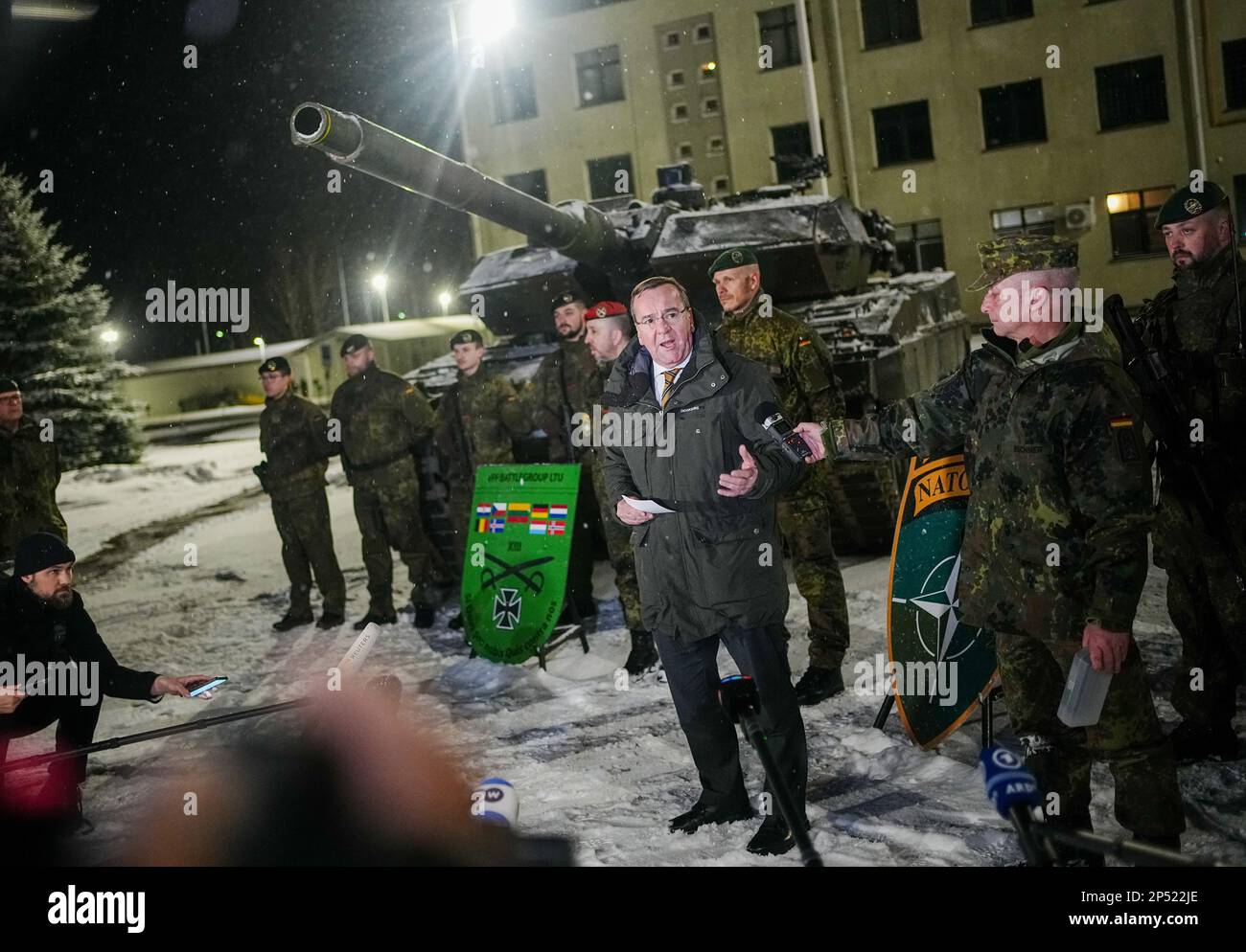 Rukla, Lithuania. 06th Mar, 2023. Boris Pistorius (SPD), Federal ...