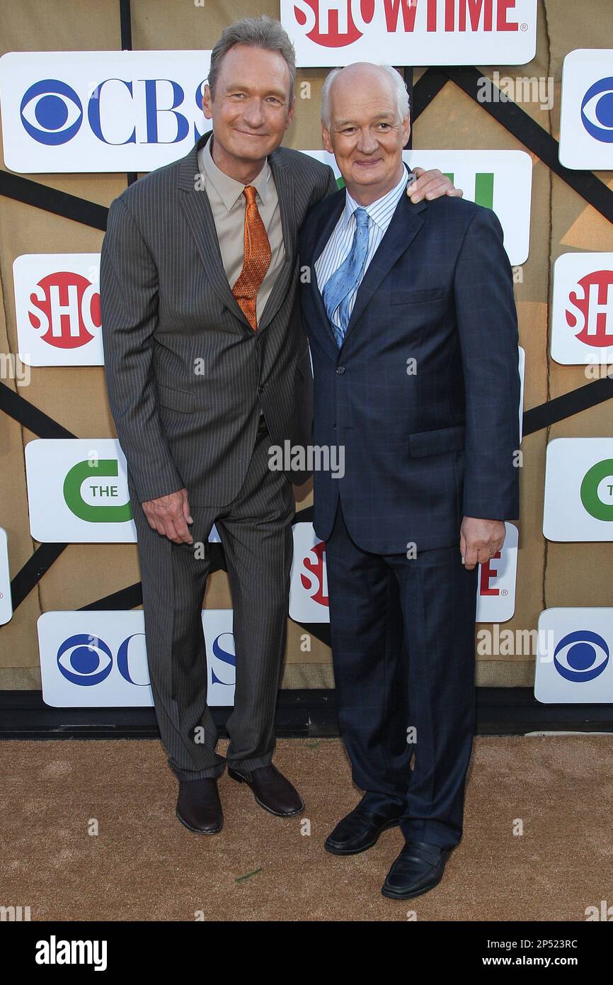 Actors Ryan Stiles (L) and Colin Mochrie attend the CW, CBS and ...