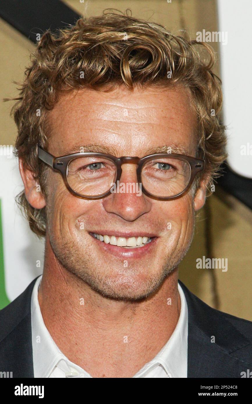 Actor Simon Baker attends the CW, CBS and Showtime 2013 summer TCA party on July 29, 2013 in Los ...
