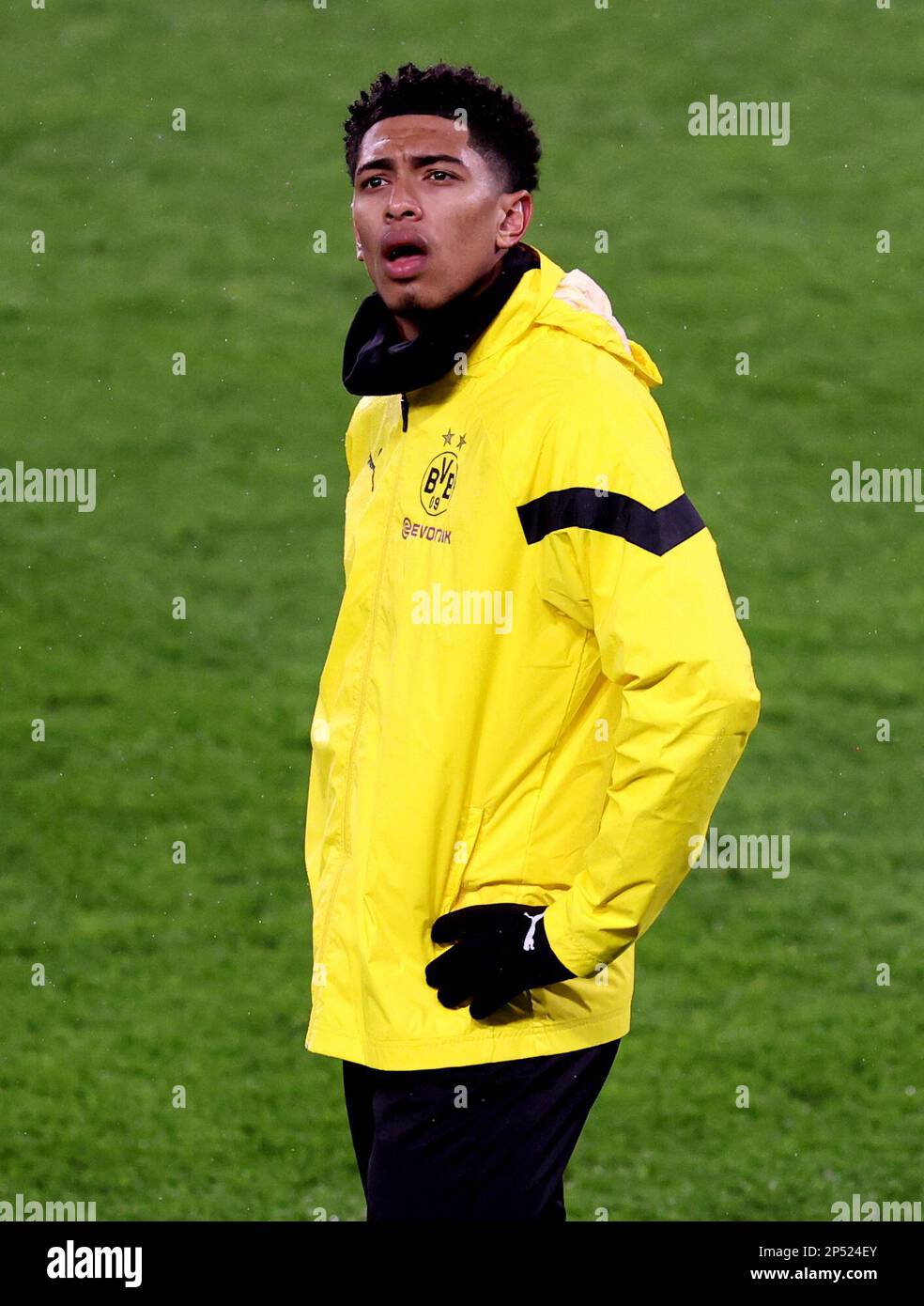 Borussia Dortmund’s Jude Bellingham during a training session at ...