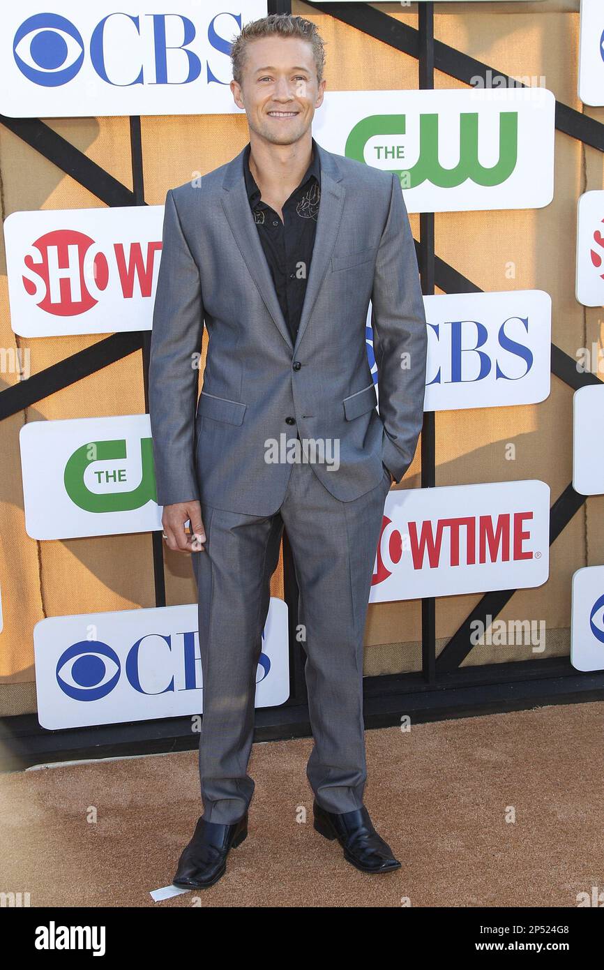 TV personality Luke Tipple attends the CW, CBS and Showtime 2013 summer ...