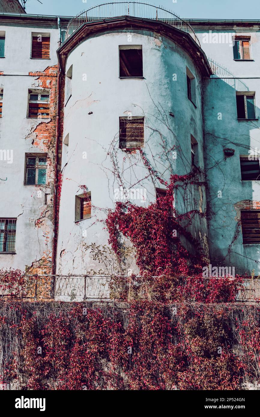 decaying building in the old town Stock Photo - Alamy