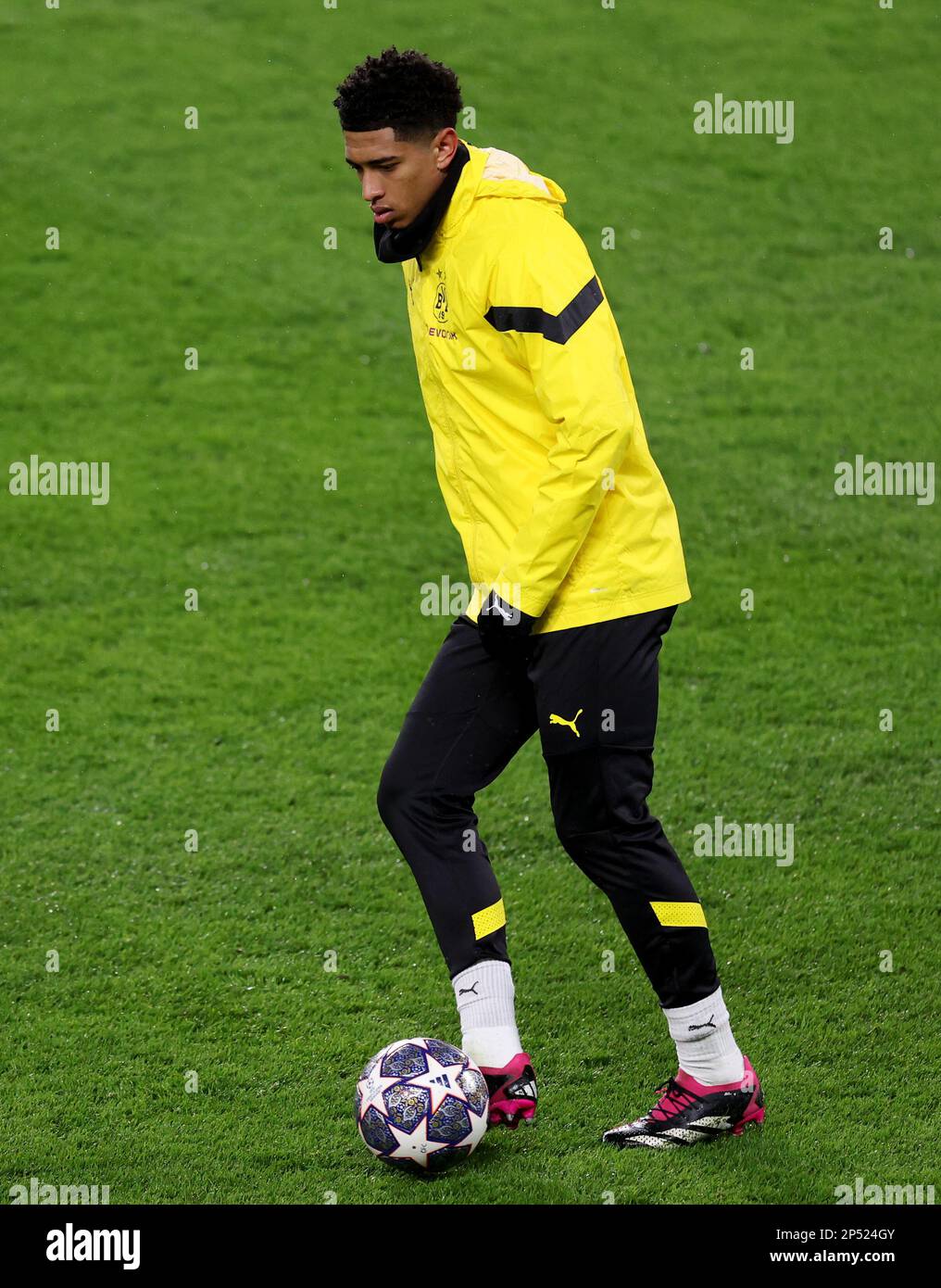 Borussia Dortmund’s Jude Bellingham during a training session at ...