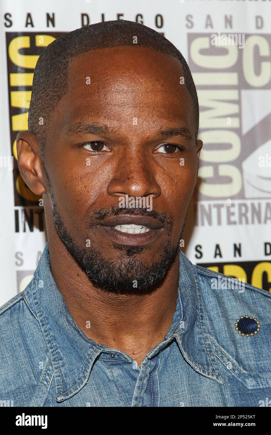 Actor Jamie Foxx attends the 'The Amazing Spider-Man 2' press line at ...