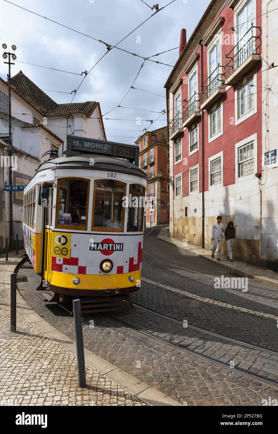 Number 15 tram lisbon hi-res stock photography and images - Alamy