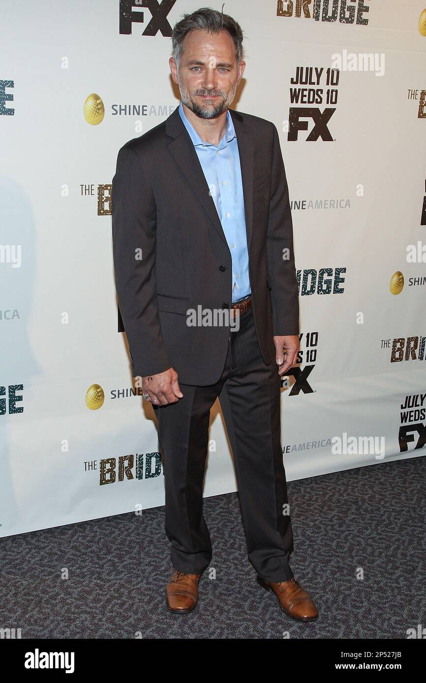 Actor David Meunier attends the Series Premiere Of FX's "The Bridge" at ...