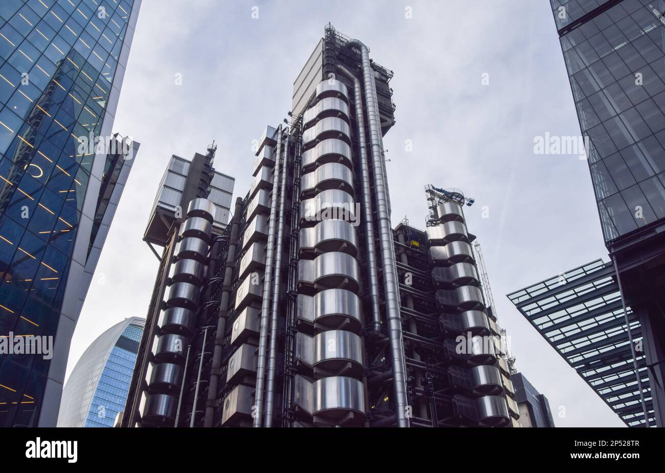 London, United Kingdom, 17th January 2023. Lloyd's Building, the ...