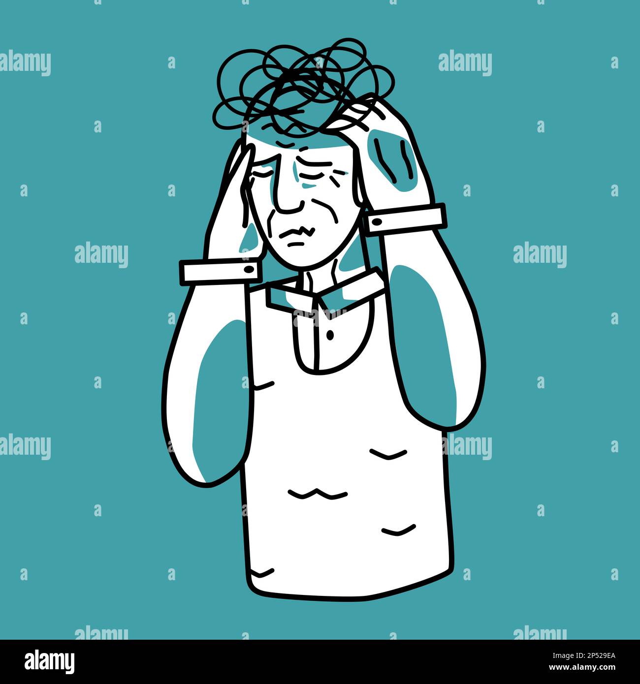 Under stress Stock Vector Images - Alamy
