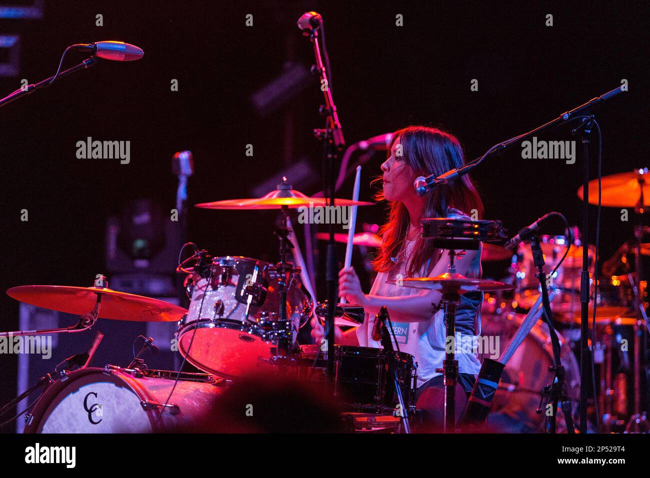 Maya Tuttle of The Colourist performs on stage at The Wiltern on July ...