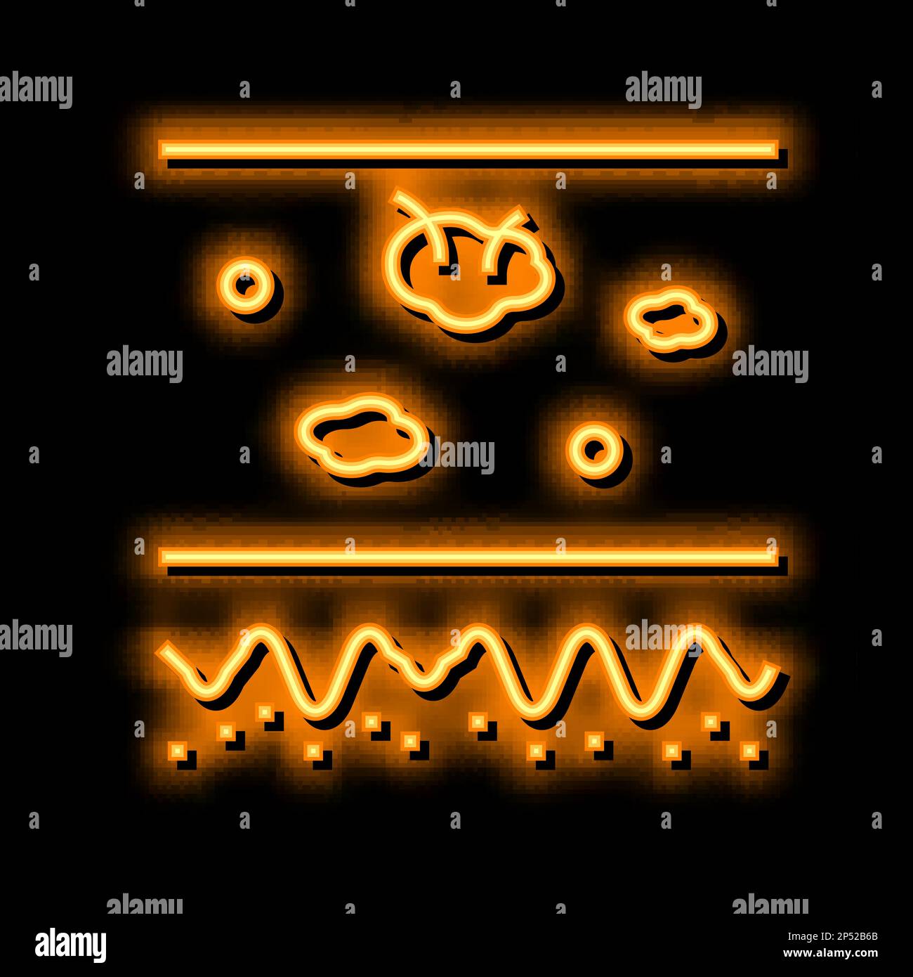 moles skin neon glow icon illustration Stock Vector Image & Art - Alamy