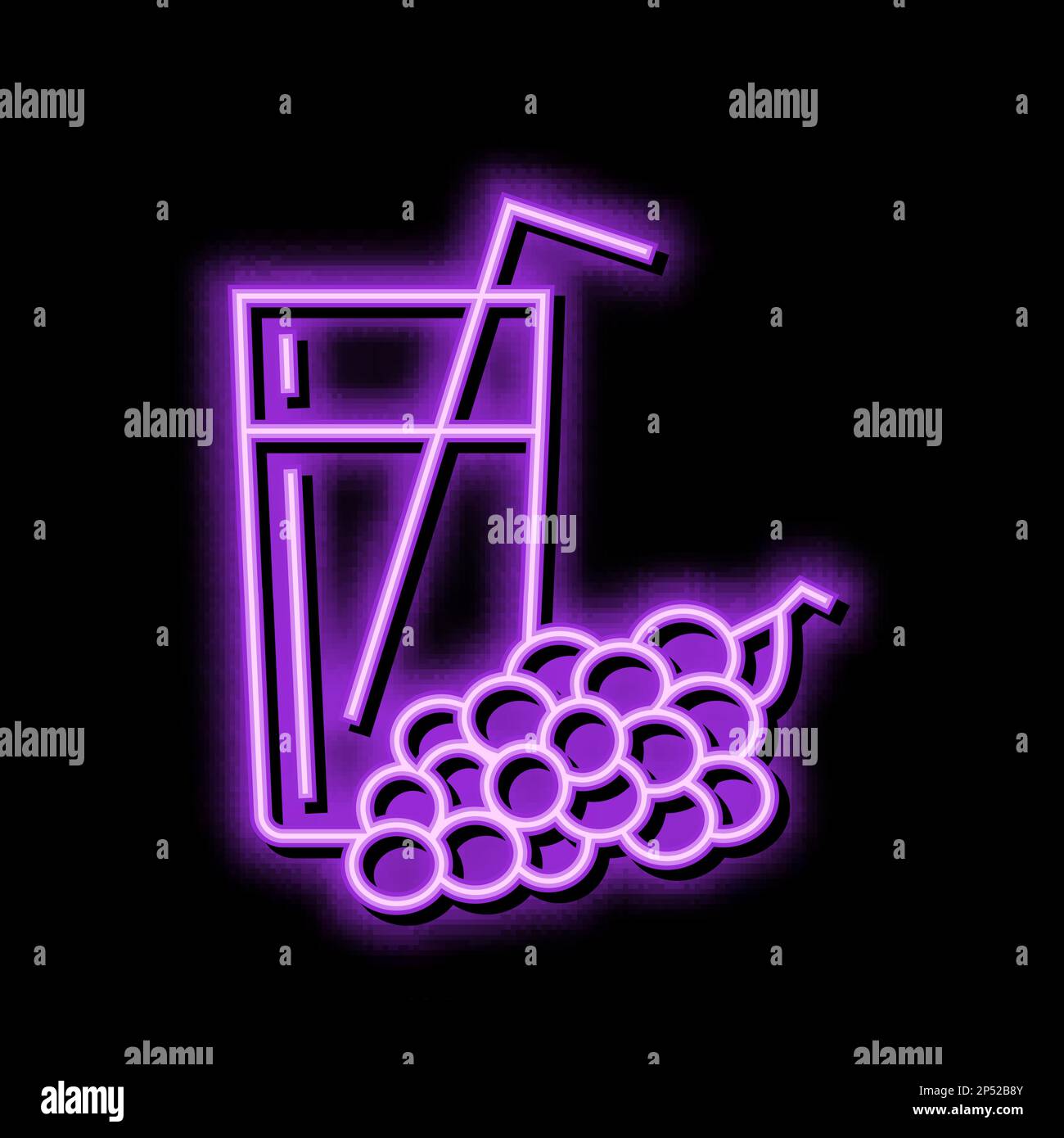 juice grape neon glow icon illustration Stock Vector Image & Art - Alamy