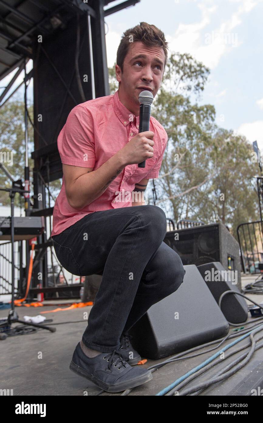 Vocalist Josh Dun of Twenty One Pilots performs on stage during the ...
