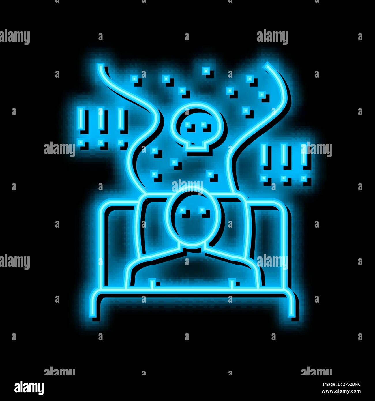 poor sleep habits neon glow icon illustration Stock Vector Image & Art ...