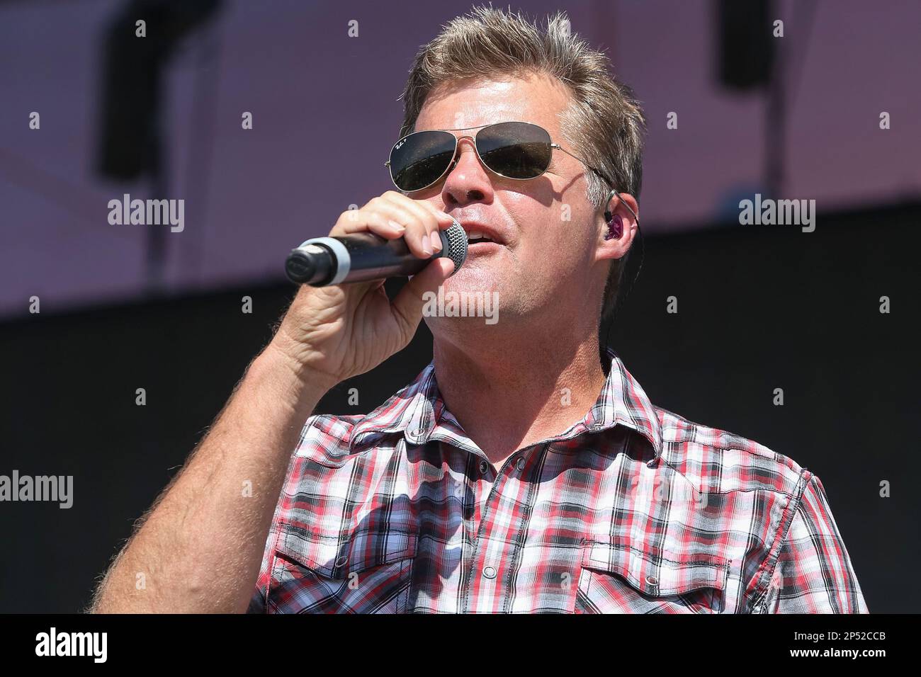 Richie McDonald of Lonestar performs on stage during the 2013 ...