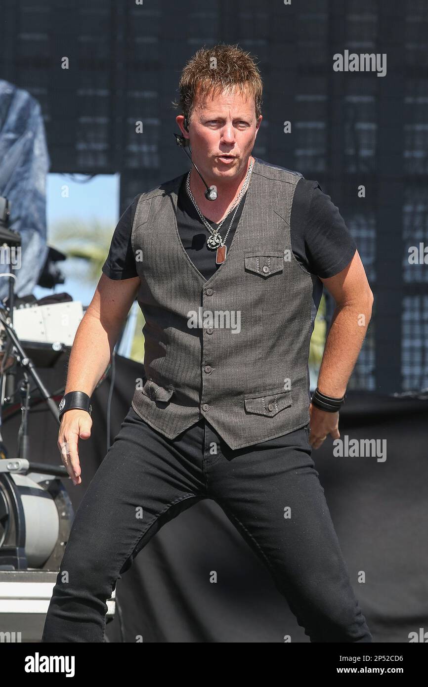 Dean Sams of Lonestar performs on stage during the 2013 Stagecoach ...