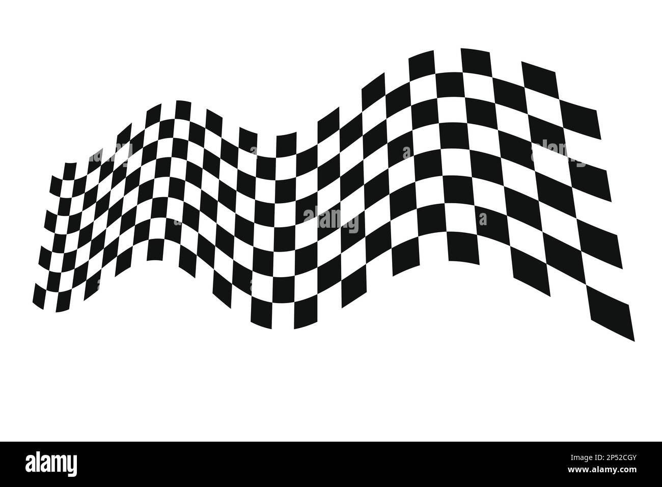 Wavy checker pattern background Cut Out Stock Images & Pictures - Alamy
