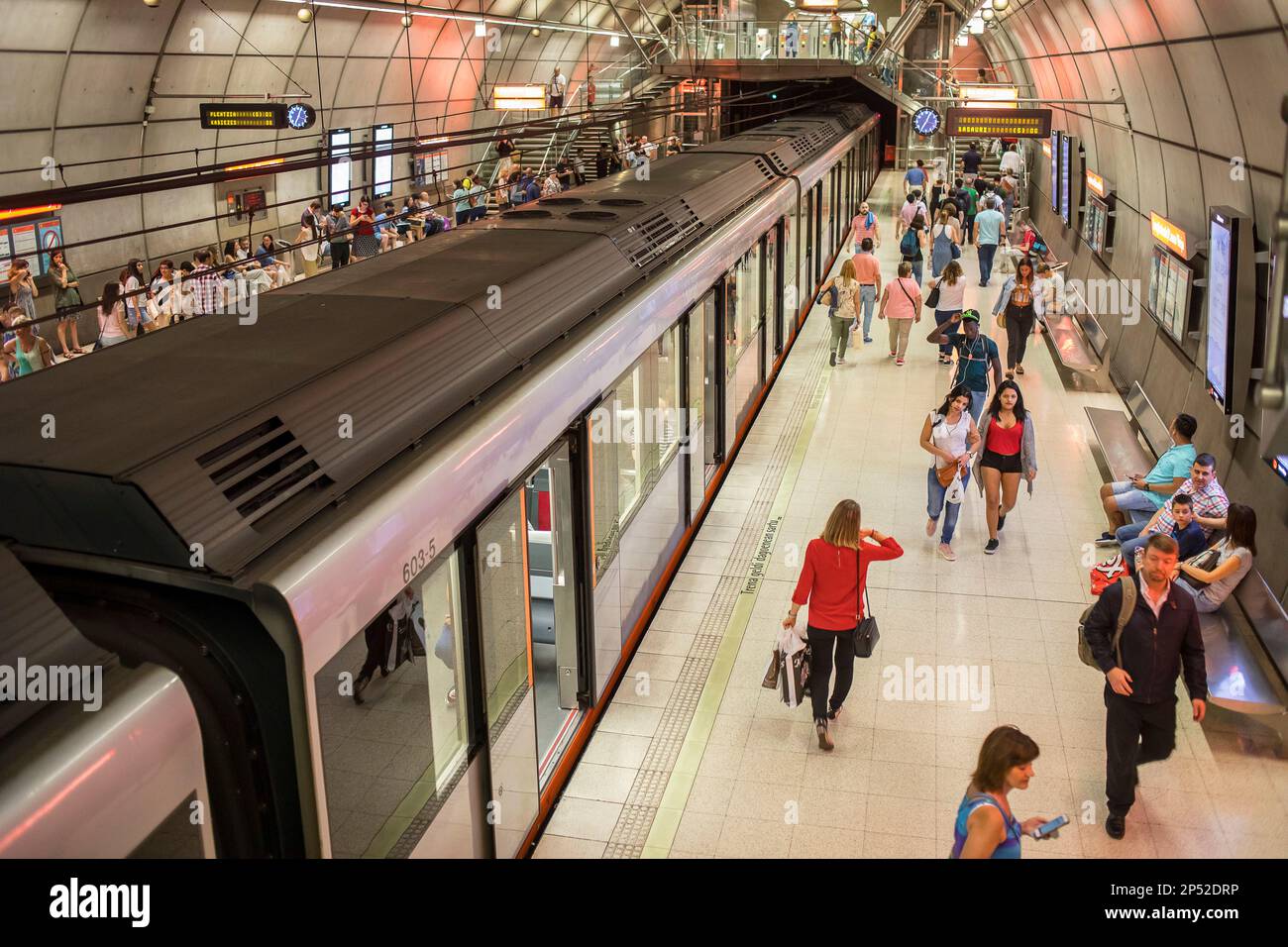 Metro, Casco Viejo station,designed by architect Normal Foster, Bilbao ...