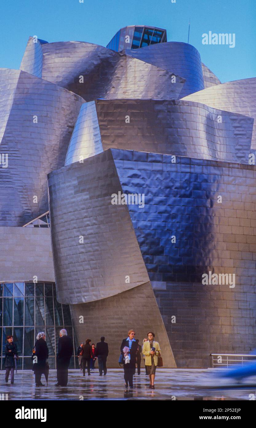 Guggenheim Museum by Frank O. Gehry. Bilbao. Vizcaya. Spain Stock Photo ...