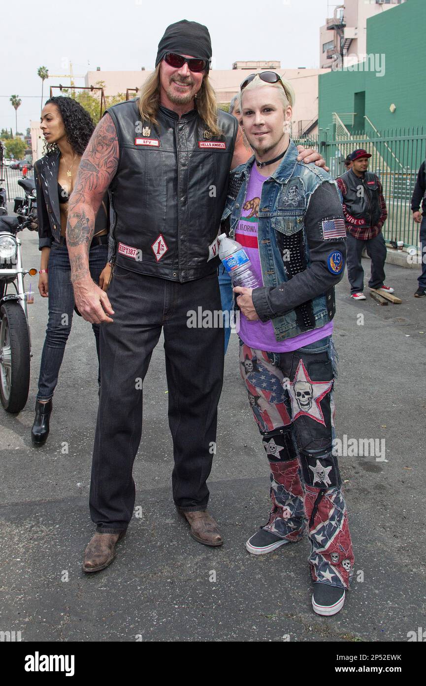 Rusty Coones of Illusion Motorsports and Attika 7 (L) with Rob Zombie ...