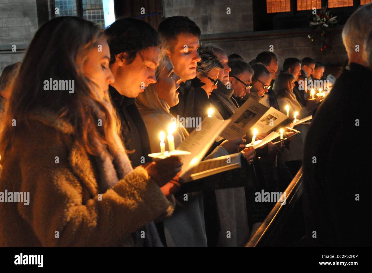 Candlelit carol service hi-res stock photography and images - Alamy