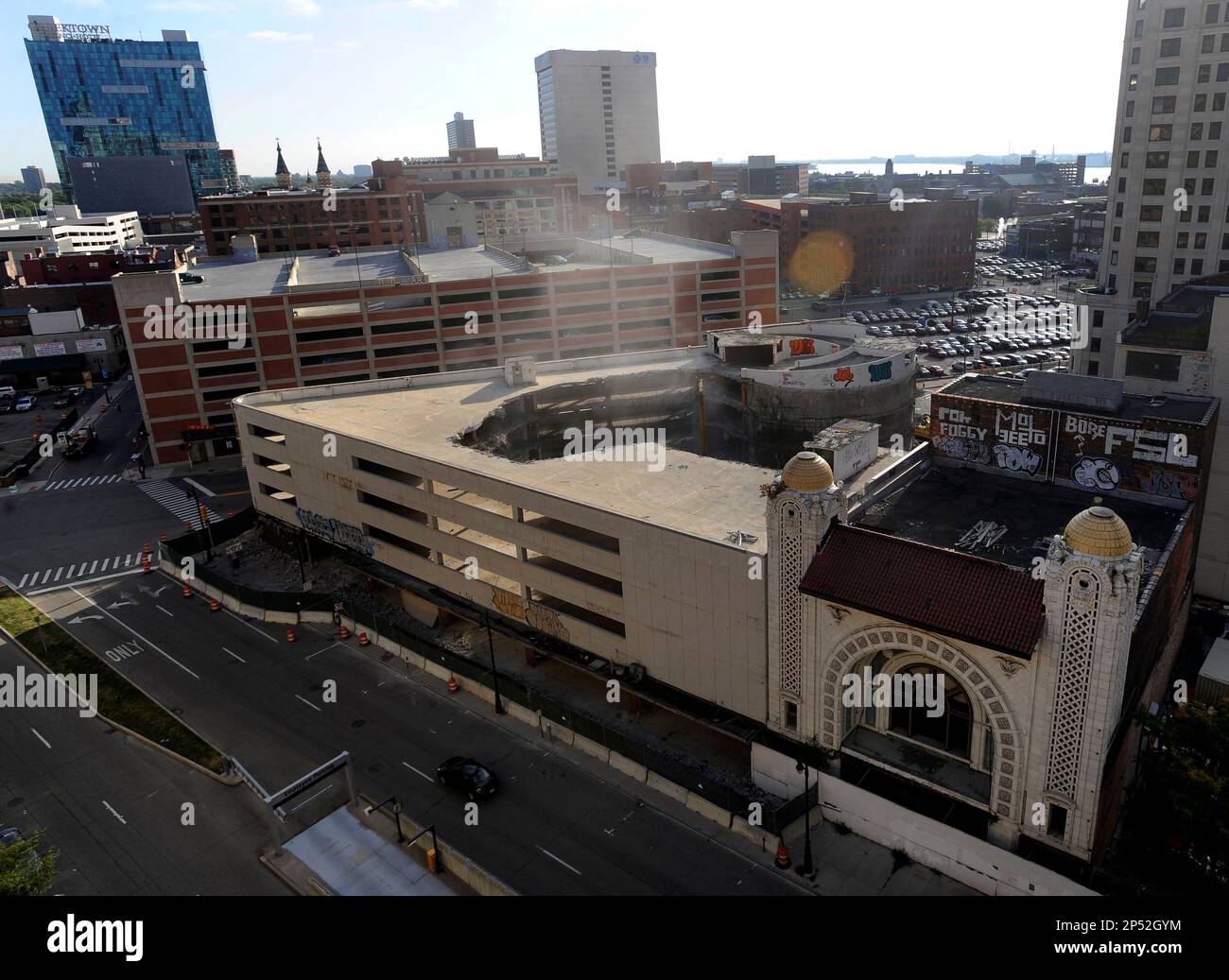 The historic National Theatre in downtown Detroit, seen in a Sept. 24 ...