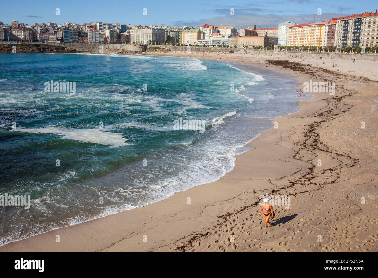 Orzan beach, Coruña city, Galicia, Spain Stock Photo - Alamy