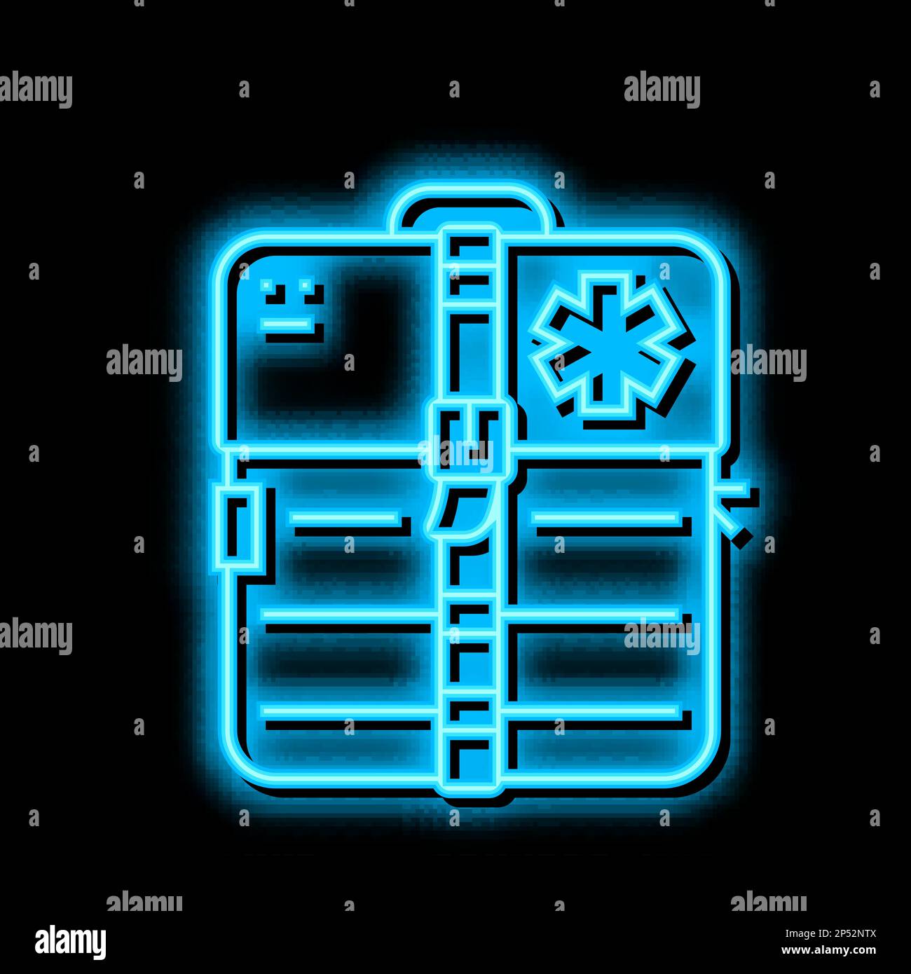 medical kit neon glow icon illustration Stock Vector Image & Art - Alamy