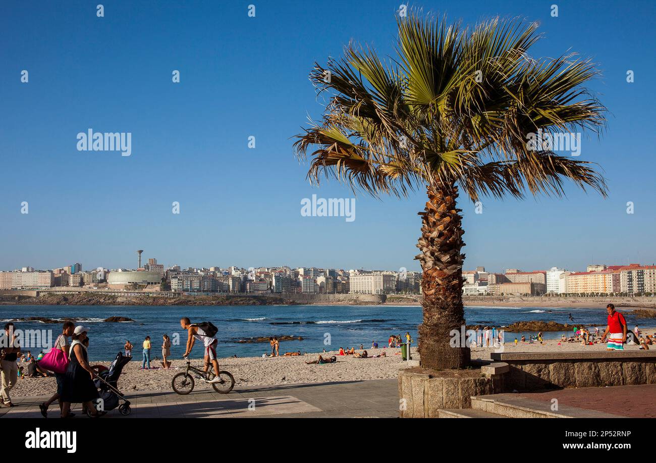 Riazor beach la coruna hi-res stock photography and images - Alamy