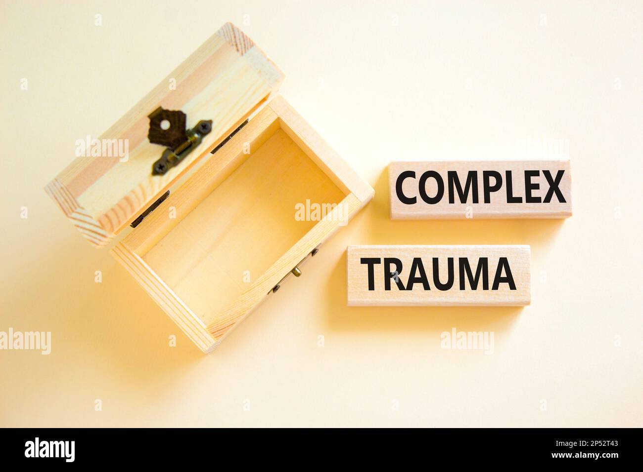 Complex trauma symbol. Concept words Complex trauma on wooden block ...