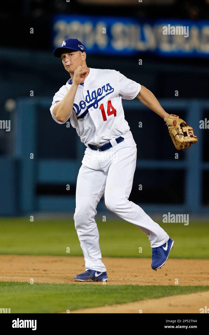 Los Angeles Dodgers second baseman Mark Ellis (14) during an MLB ...