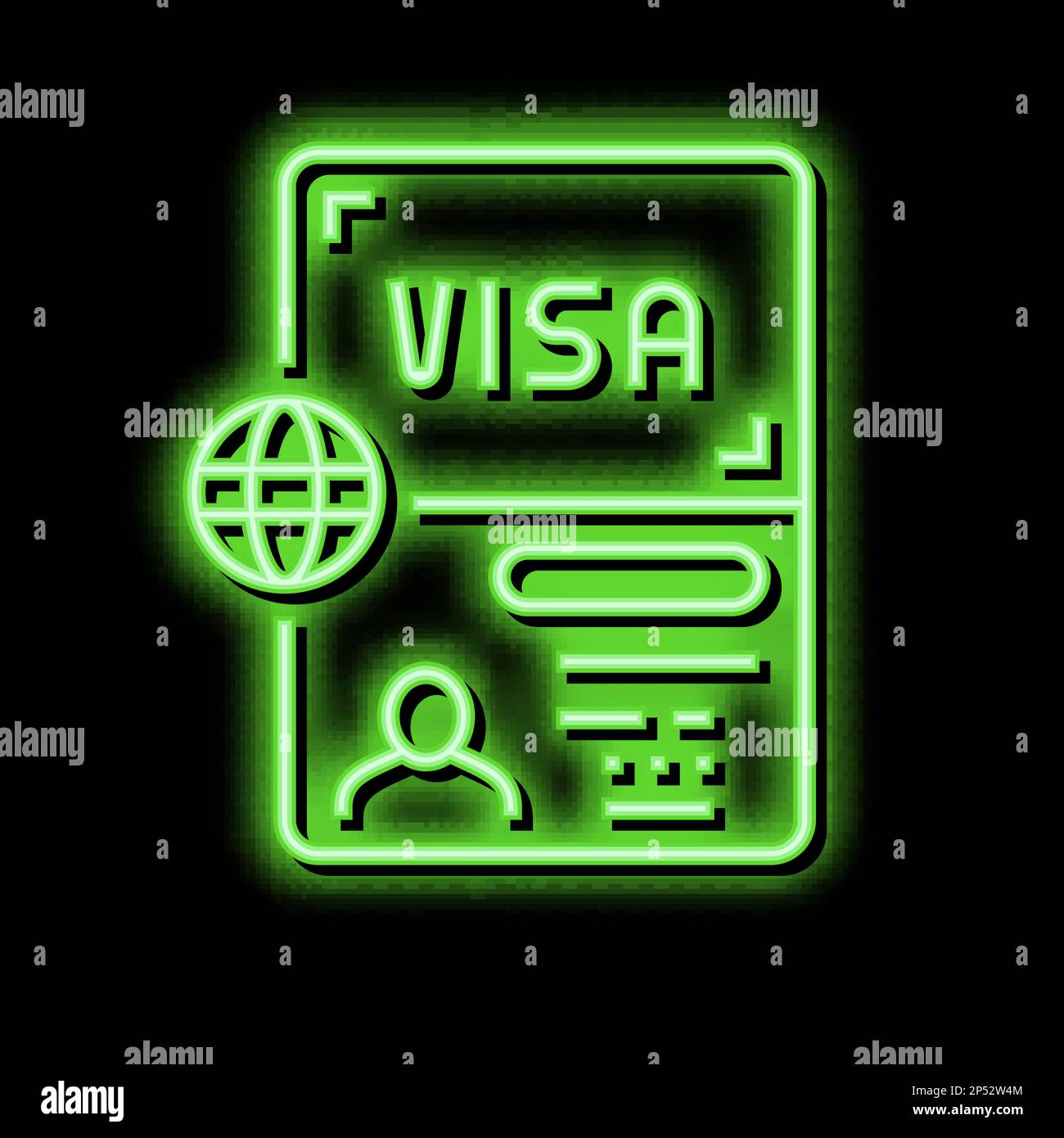 Permitting document visa icon hi-res stock photography and images - Alamy