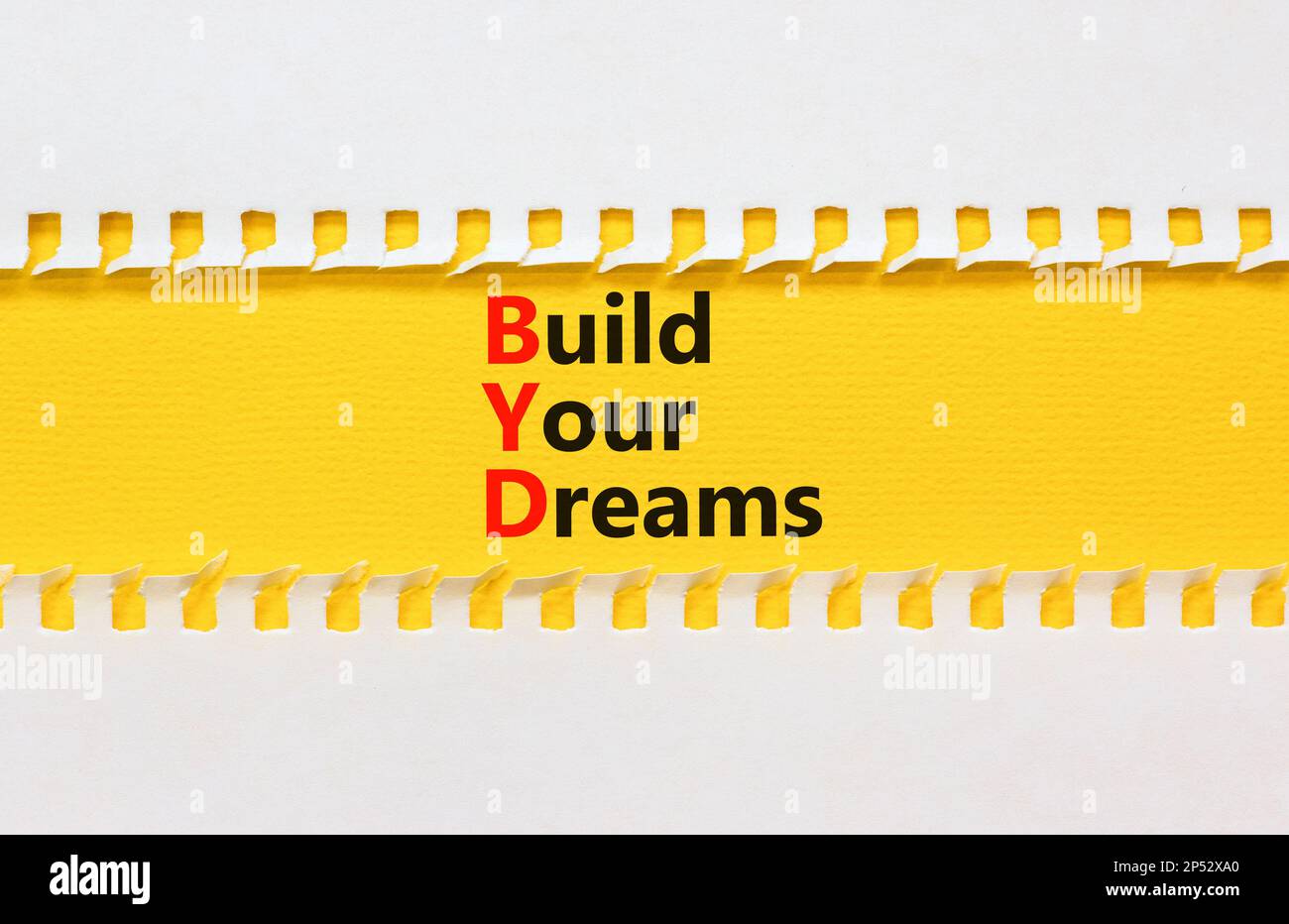 BYD build your dreams symbol. Concept words BYD build your dreams on ...