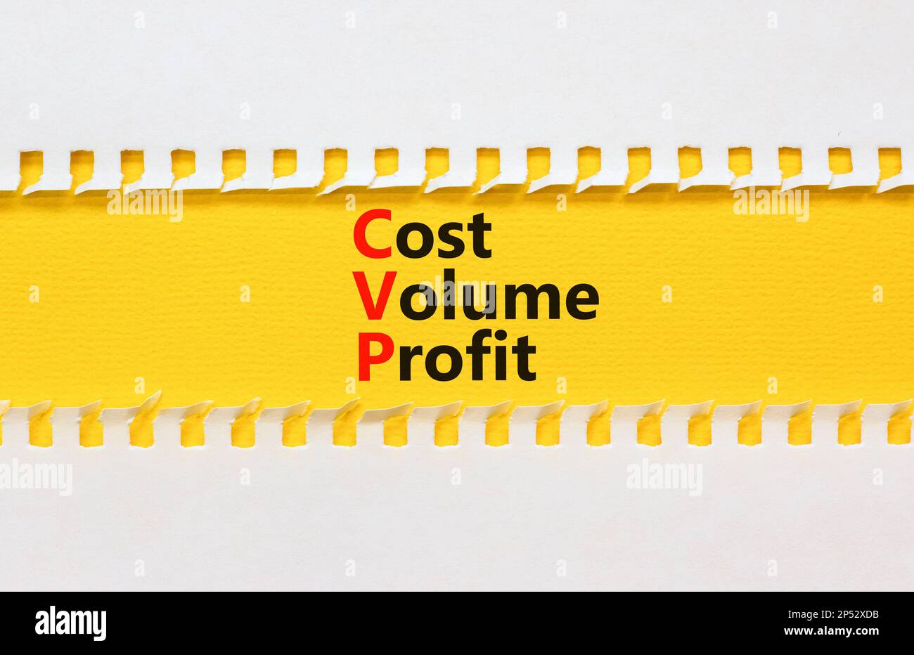 CVP cost volume profit symbol. Concept words CVP cost volume profit on ...