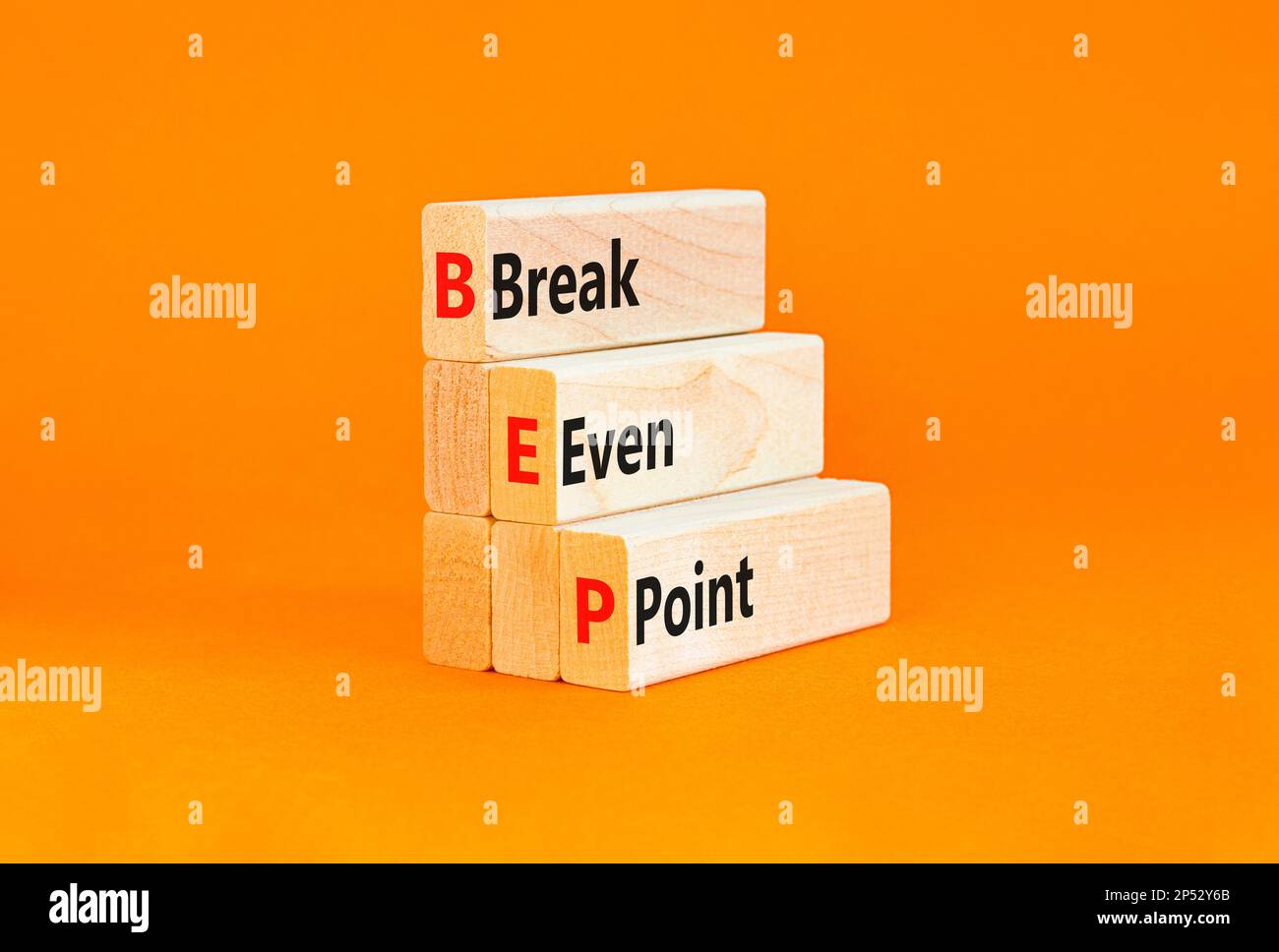 BEP break even point symbol. Concept words BEP break even point on ...