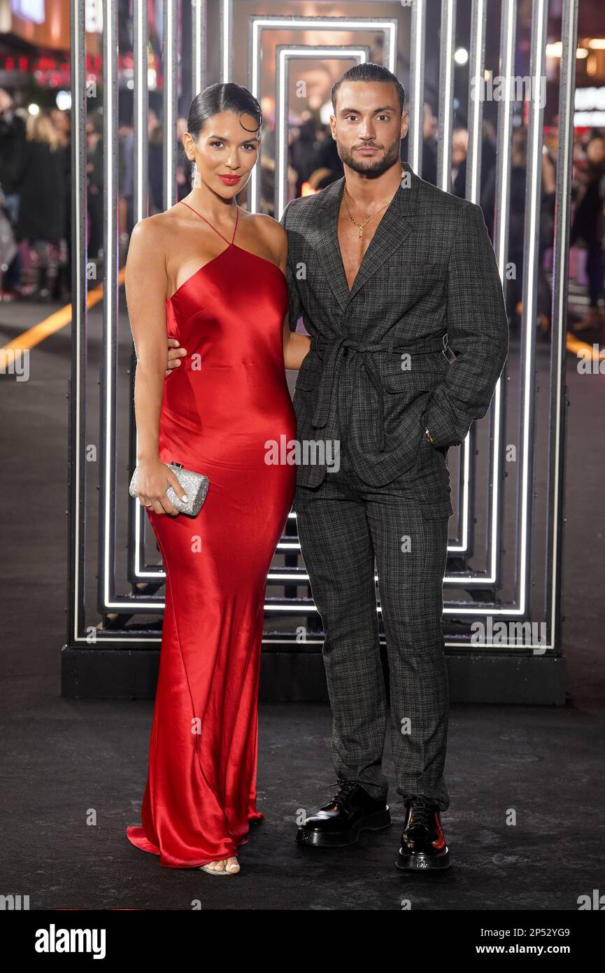 Ekin-Su Culculoglu and David Sanclimenti attending the gala screening ...