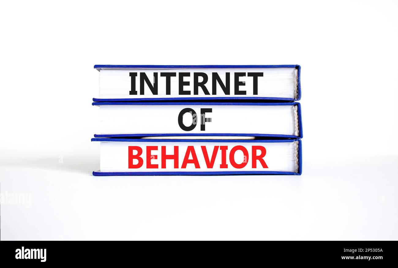 Internet of behavior symbol. Concept words Internet of behavior on ...