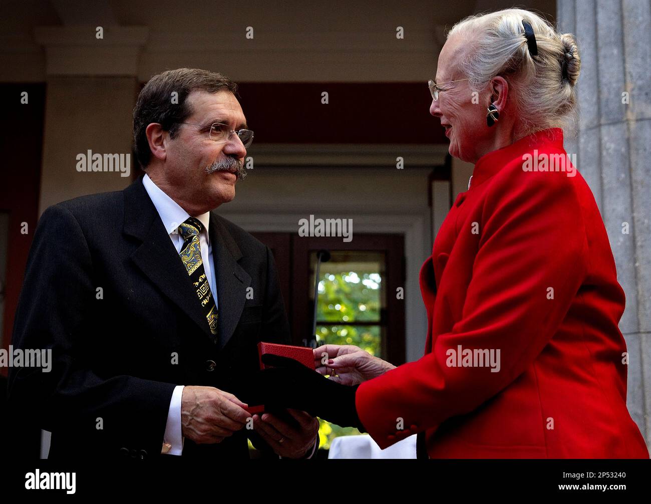 Queen Margrethe of Denmark presents the Niels Bohr Medal to French ...
