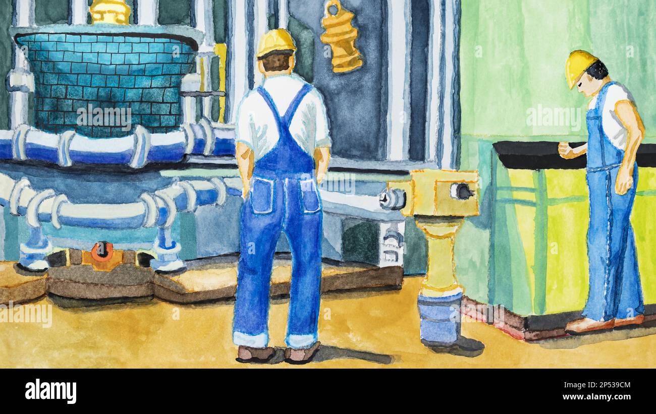 Historical men working Stock Vector Images - Alamy