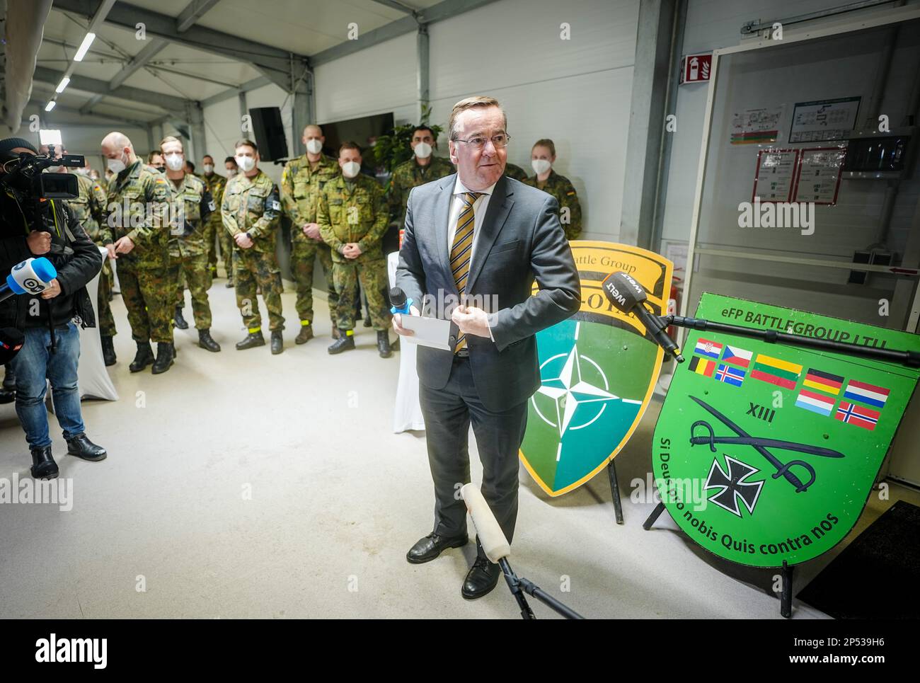 Rukla, Lithuania. 06th Mar, 2023. Boris Pistorius (SPD), Federal ...