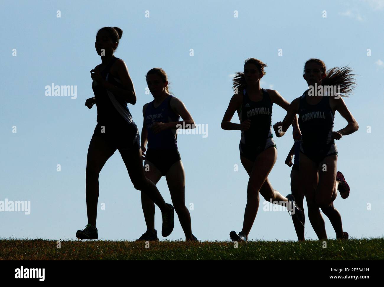 Girl Cross Country Silhouette