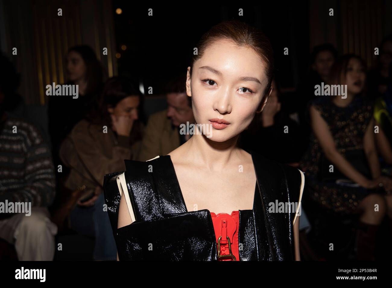 Zhou Dongyu attends the Louis Vuitton Fall/Winter 2023-2024 ready-to ...