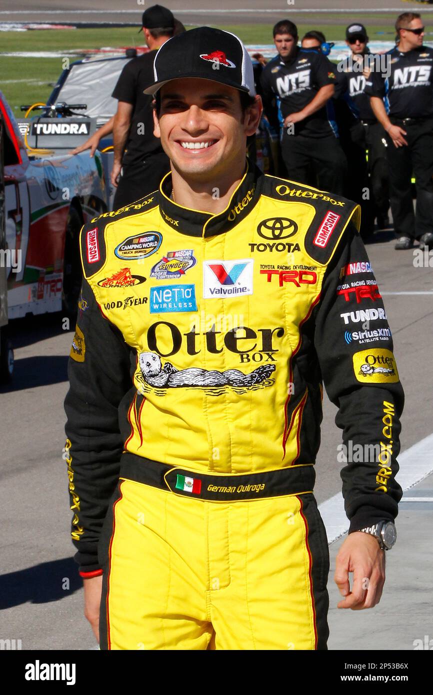German Quiroga Jr during qualifying for the NASCAR Truck Series Smith's ...