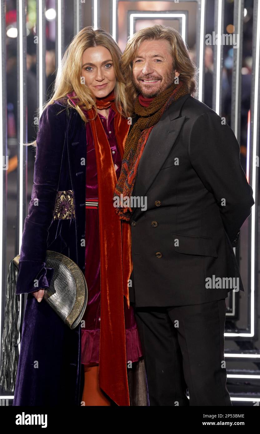 Nicky Clarke (right) and partner Kelly Simpkin attending the gala ...