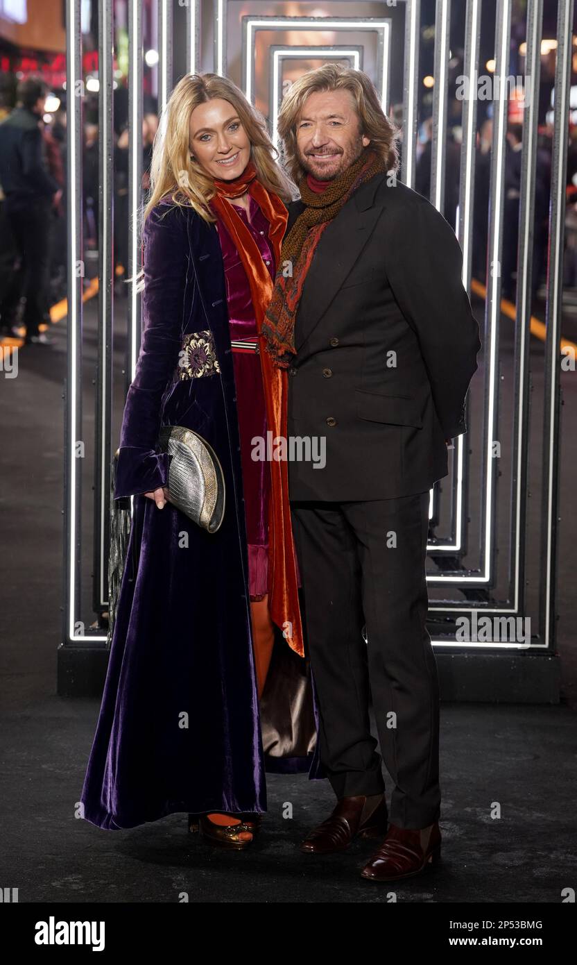 Nicky Clarke (right) and partner Kelly Simpkin attending the gala ...